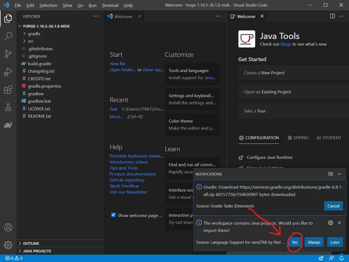 基于VSCode的Forge高版本（1.20.1）Mod环境搭建 - 哔哩哔哩