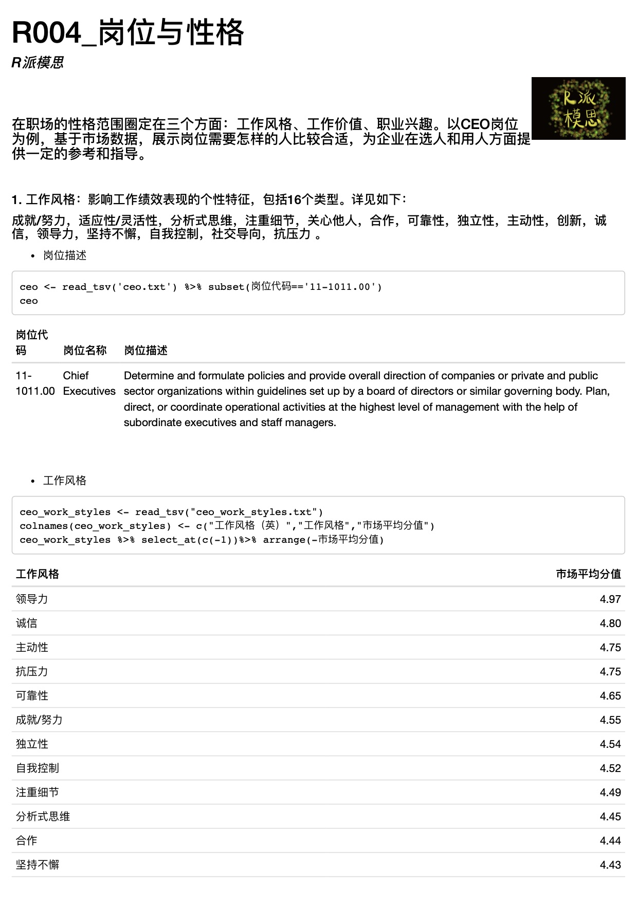 R004_岗位与性格 - 哔哩哔哩