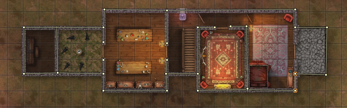 跑团软件FVTT教程③-如何从已有的地图开始，设计一个可玩的场景（地形、NPC等）（DM向 - 哔哩哔哩