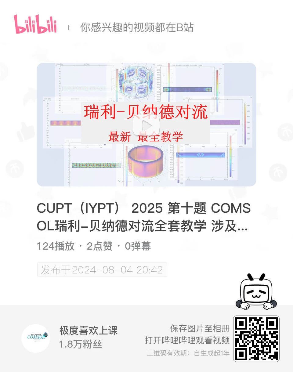 CUPT（IYPT）2025 第十题 瑞利-贝纳德对流 完整教学 Rayleigh–Bénard convection - 哔哩哔哩