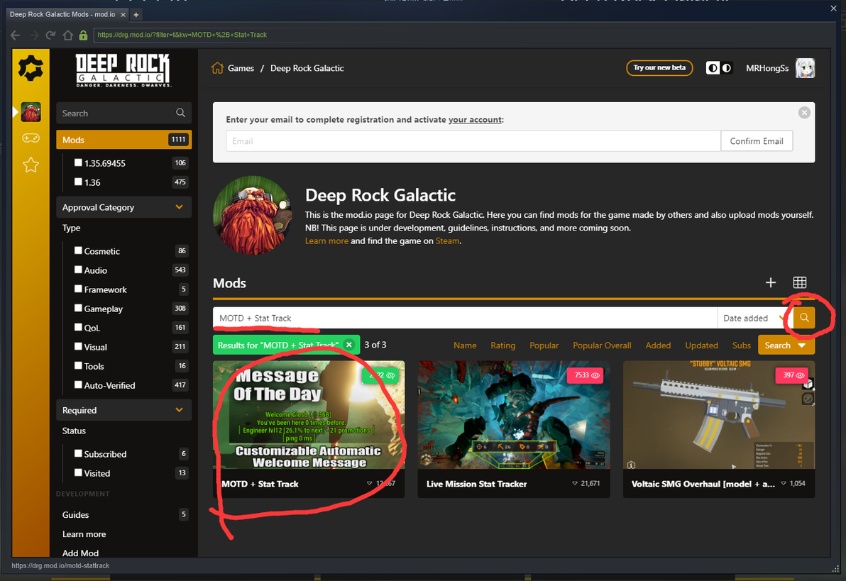 【深岩银河】MOTD + Stat Track Mod 食用指北 - 哔哩哔哩