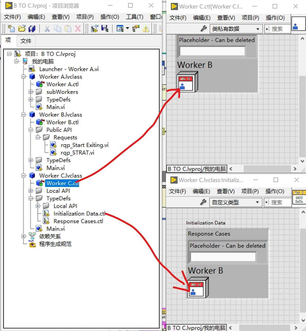 Labview workers C to B（sub-worker之间消息发送） - 哔哩哔哩