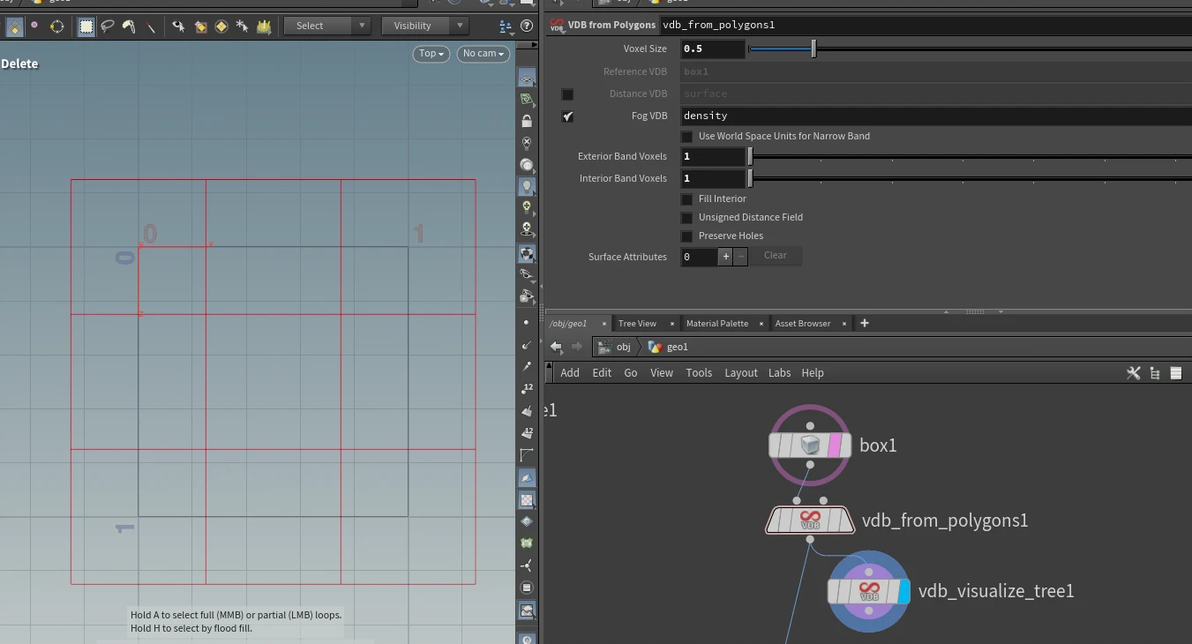 关于Houdini的vdb from polygons节点 - 哔哩哔哩