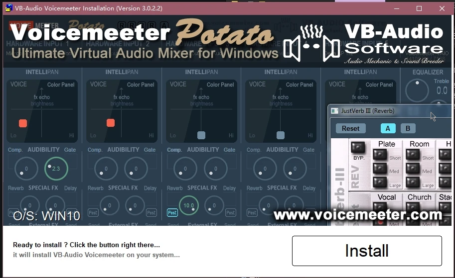 Voicemeeter.3.0.2.2高级Potato汉化版下载 - 哔哩哔哩