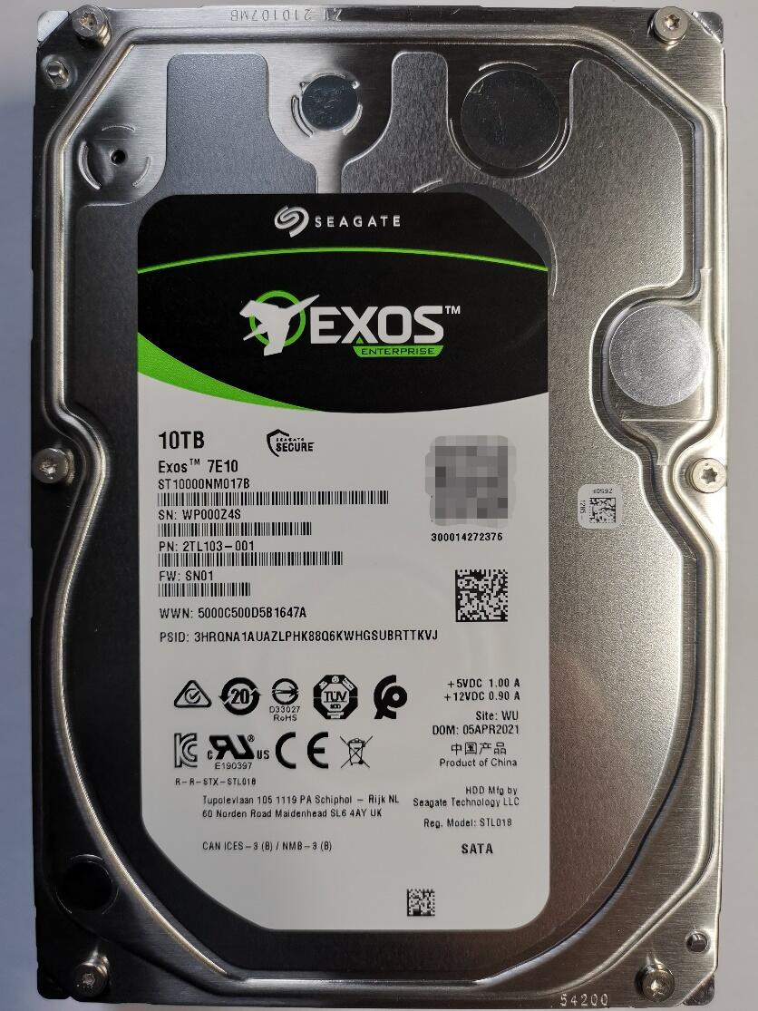 最强空气盘易位：希捷银河Exos 7E10测试 - 哔哩哔哩