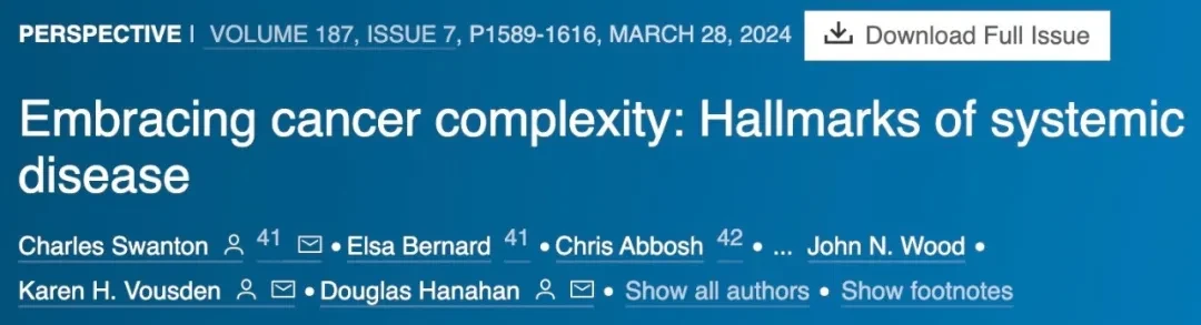 接受癌症的复杂性：系统性疾病的特征 - 哔哩哔哩