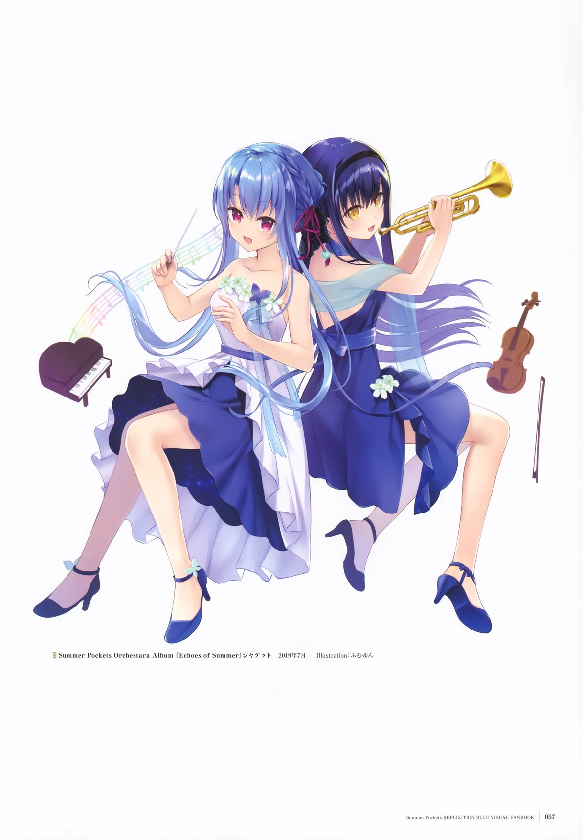 Summer Pockets REFLECTION BLUE VISUAL FANBOOK（夏日口袋：映蓝序言美术设定集）一 - 哔哩哔哩