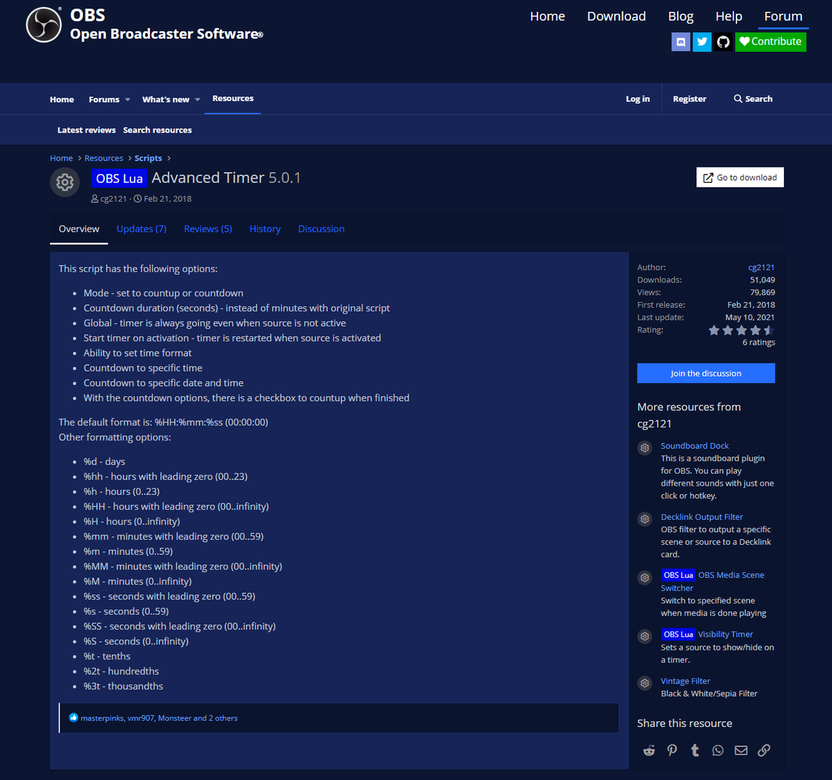 【OBS脚本】advanced-timer计时组件汉化版 5.0.1 - 哔哩哔哩
