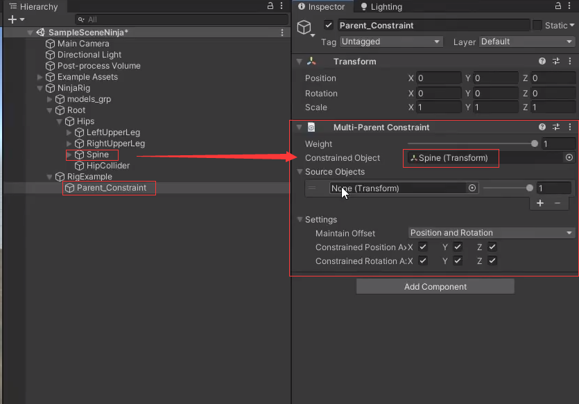 Unity学习笔记 Vol.69 动画绑定（Animation Rigging）教程 - 哔哩哔哩