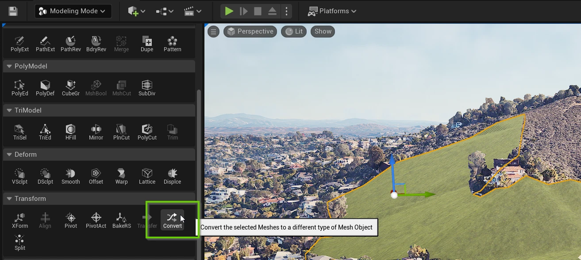 【UE5】使用Geometry Script和蓝图来快速替换CesiumTiles - 哔哩哔哩