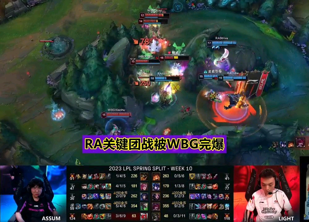 LPL“最惨上单”诞生！Theshy惨遭RA五人越塔，WBG锁定常规赛第四 - 哔哩哔哩