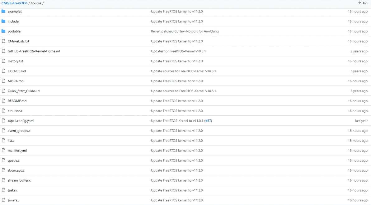 CMSIS-FreeRTOS升级至V11.2.0，CMSIS-ThreadX升级至V1.3.0 - 哔哩哔哩