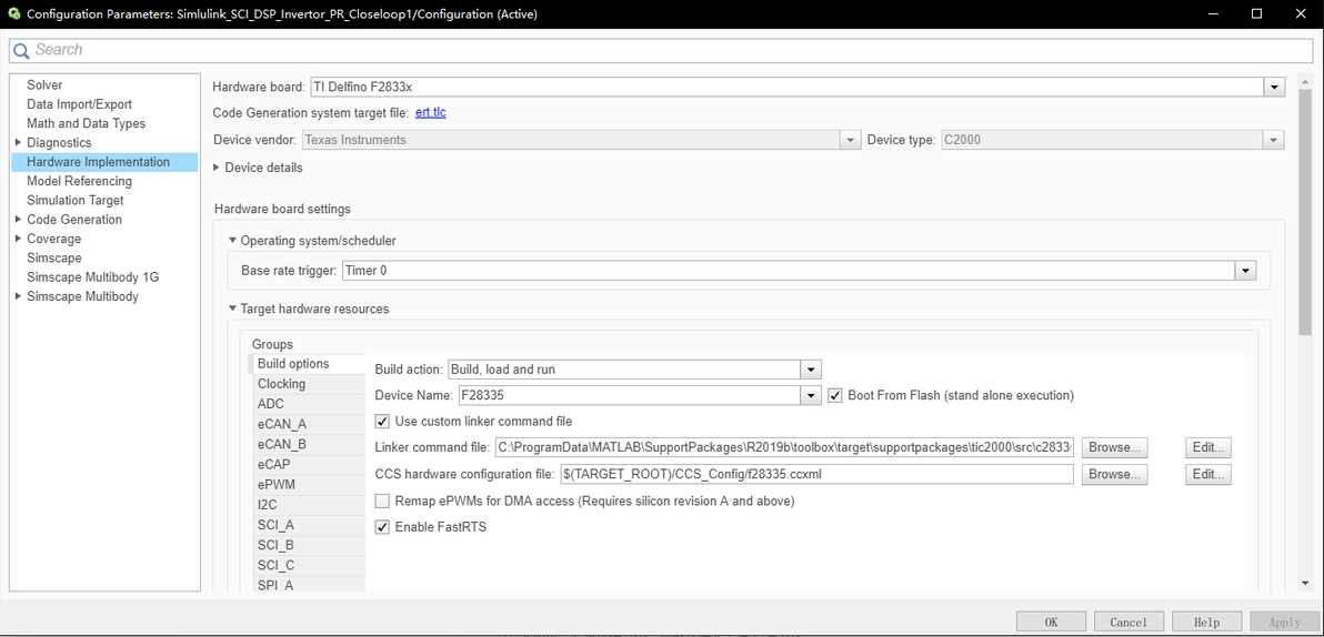 MATLAB2019b Simulink生成DSP CCS代码教程（支持TI TMS320F28335等) - 哔哩哔哩