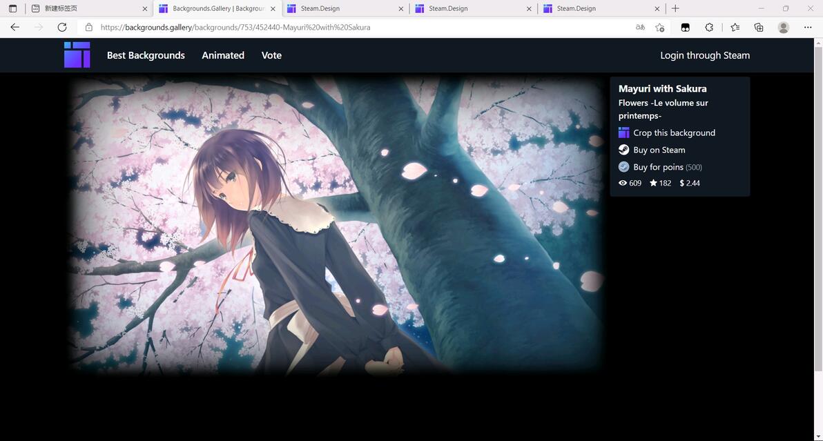 好看的steam二次元背景个人资料（壁纸）附csgo roll枪 - 哔哩哔哩