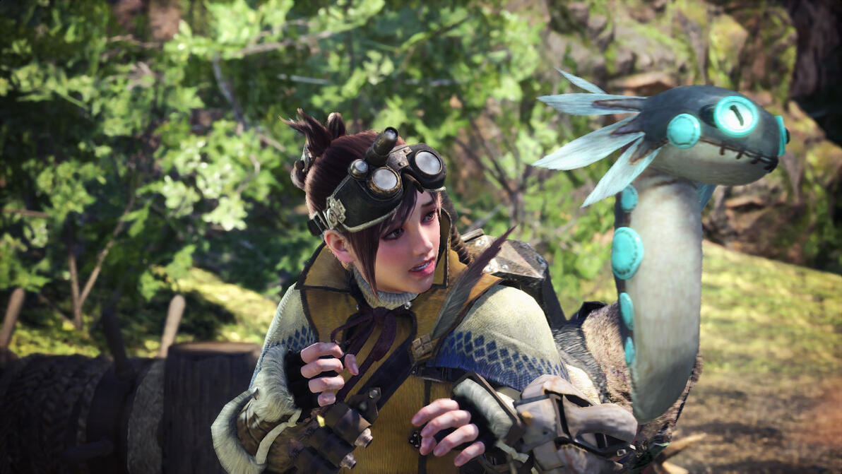 《怪物猎人世界》美化MOD 这个Aibo美美哒 - 哔哩哔哩