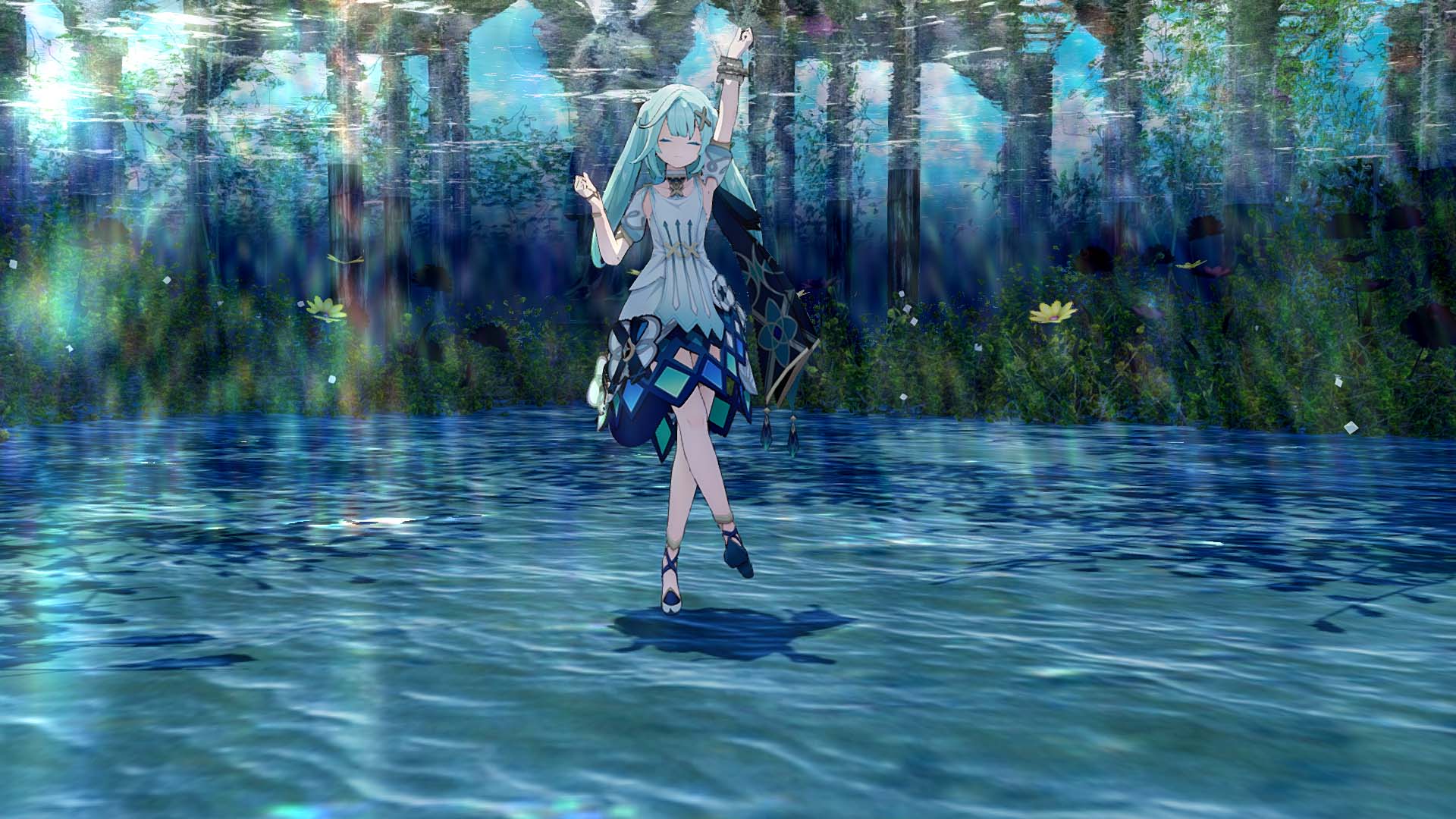 【MME】fluid2D_1_0_4 流体水面效果使用方法 - 哔哩哔哩