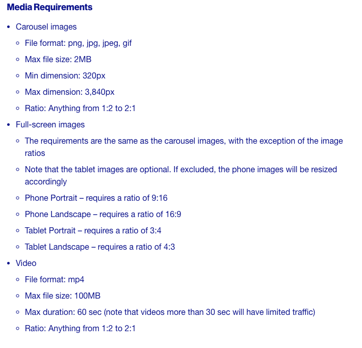 海外社交媒体广告尺寸汇总（FB/Google/Applovin/Unity等) - 哔哩哔哩