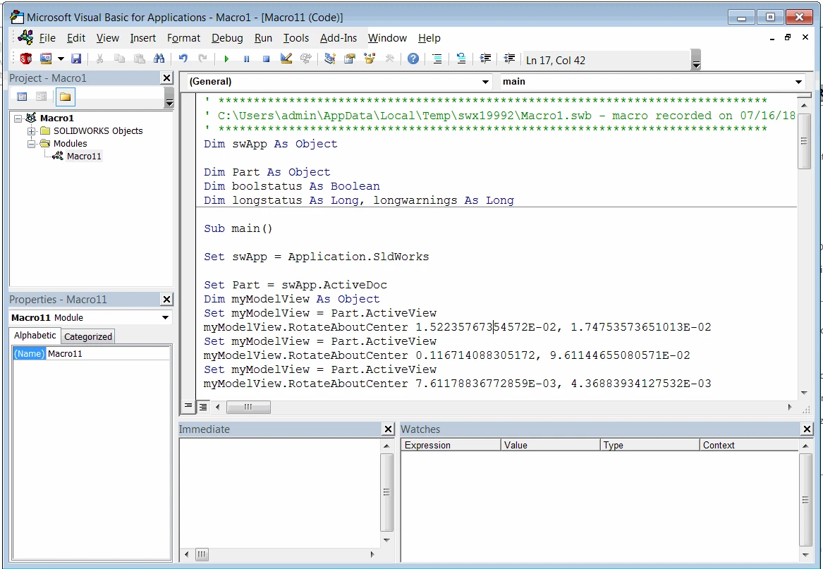 使用SOLIDWORKS API对VBA宏和VSTA宏进行编程 - 哔哩哔哩