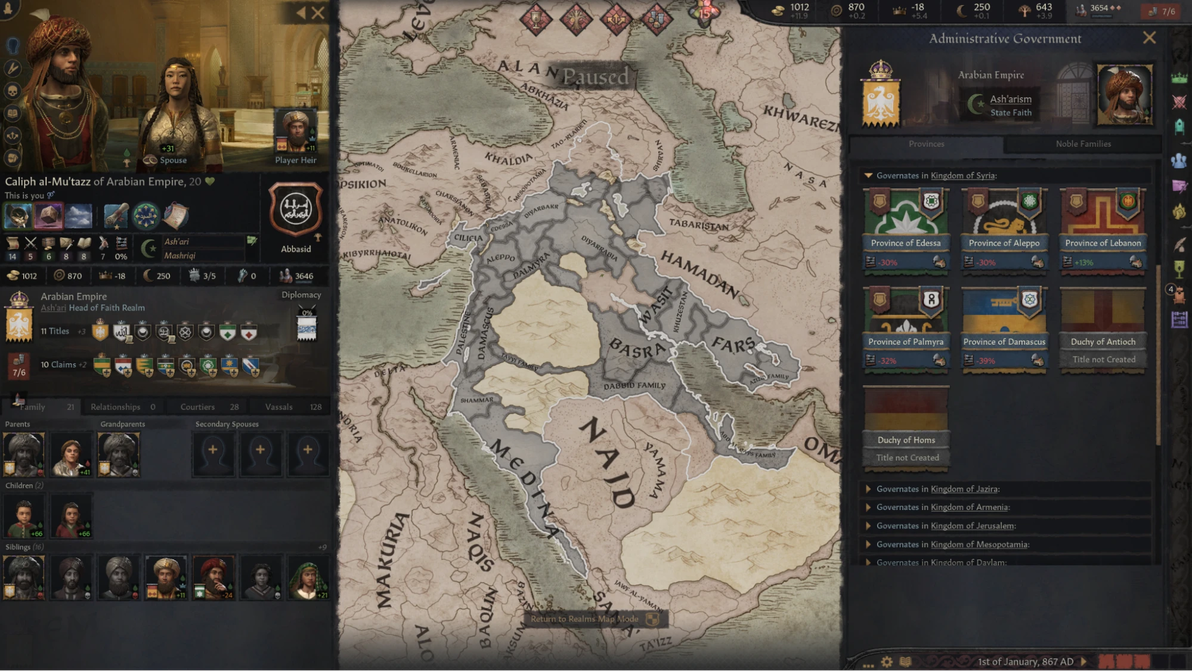 【十字军之王3/CK3】开发日志 #149 政区总督制政体（第二部分） - 哔哩哔哩