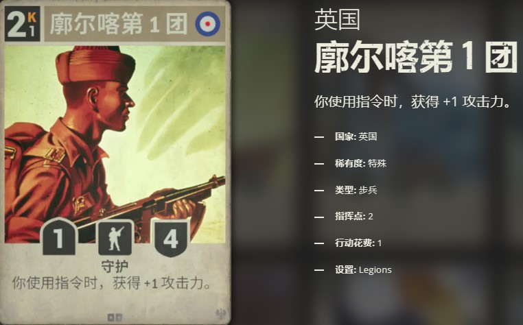 KARDS科普 银卡篇(186·187)英.第111印度旅、廓尔喀第1团 - 哔哩哔哩