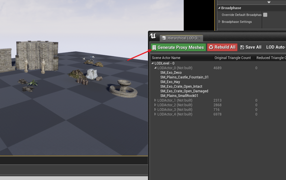【UE4】HLOD和代理模型、实例化静态模型 - 哔哩哔哩