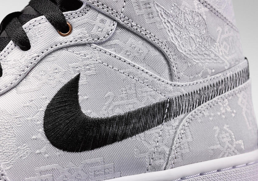 这款联名你打几分？CLOT x Air Jordan 1 Mid“ Fearless” 十二月发售 - 哔哩哔哩
