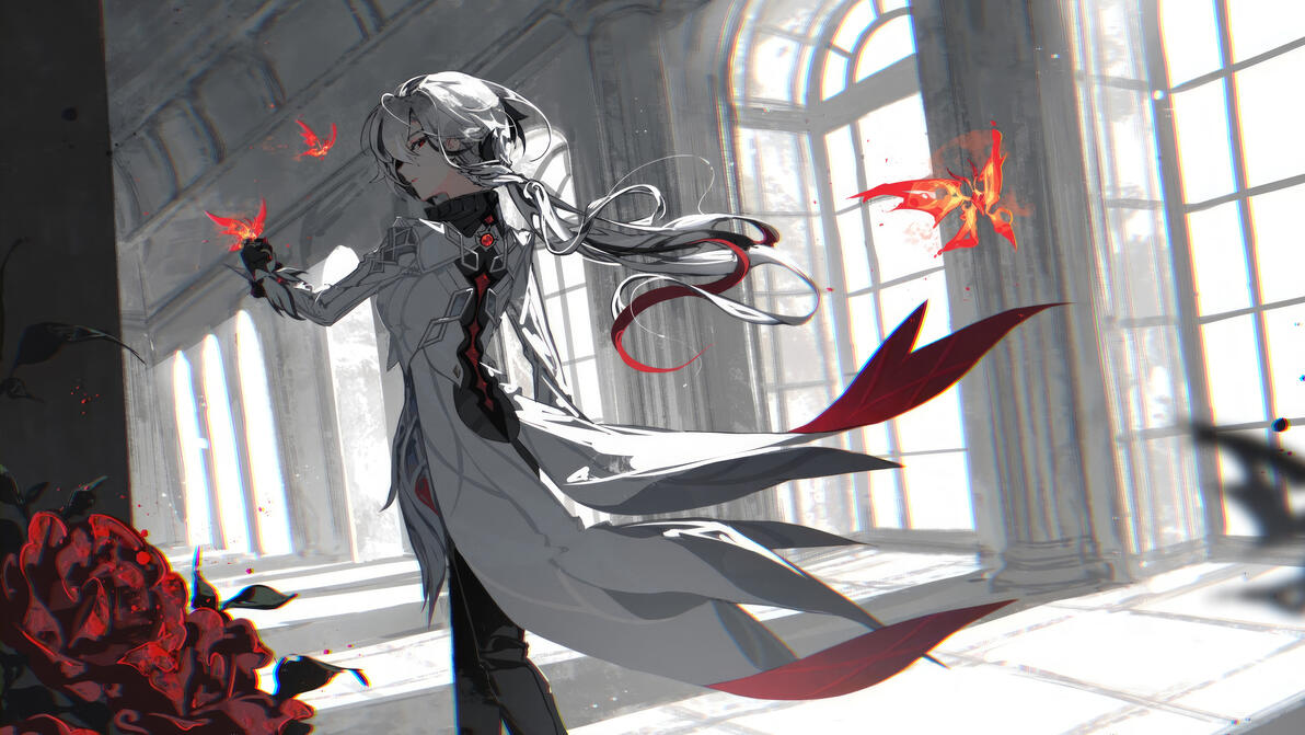 阿蕾奇诺（仆人）（Arlecchino）| 原神（Genshin Impact）| 4K 电脑壁纸 手机壁纸 - 哔哩哔哩