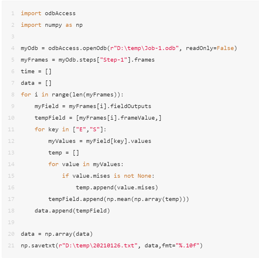 随心所欲的结果处理 - abaqus后处理脚本odb对象的使用 - 哔哩哔哩
