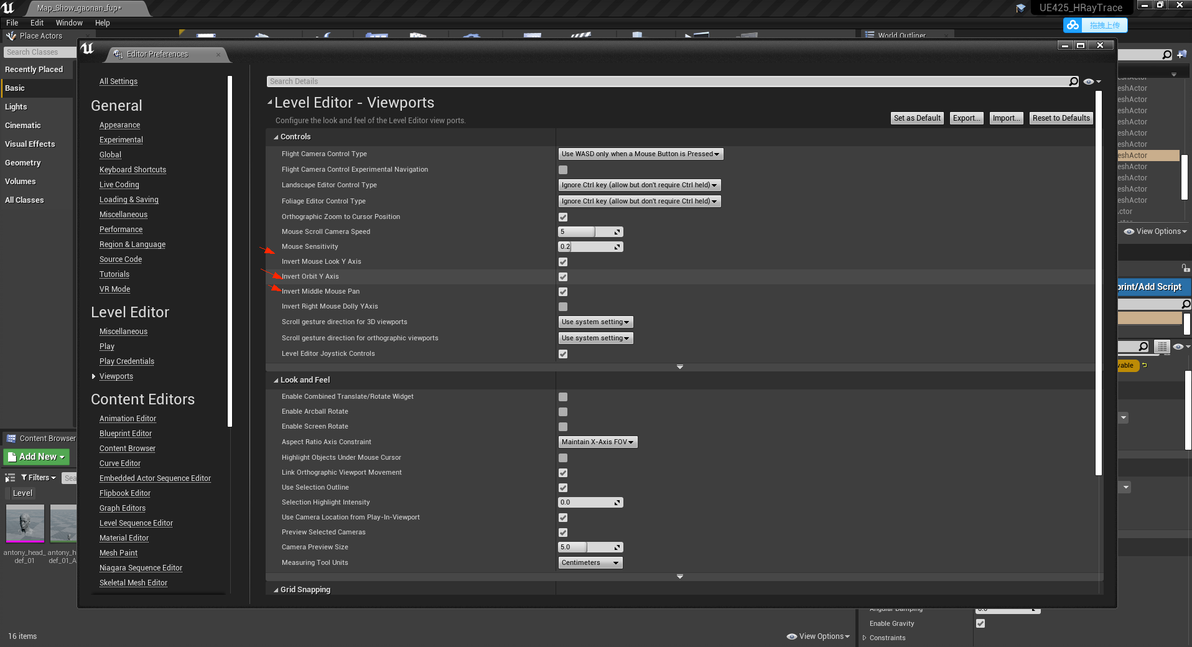 UE4/虚幻4 鼠标中键移动反向设置 - 哔哩哔哩