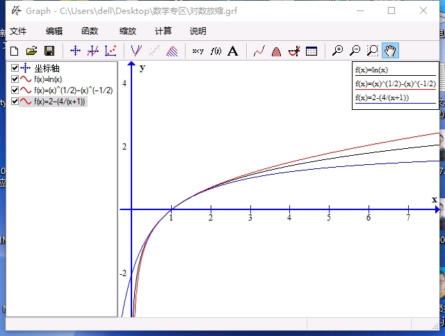 对数函数lnx各大放缩公式松紧程度对比 - 哔哩哔哩