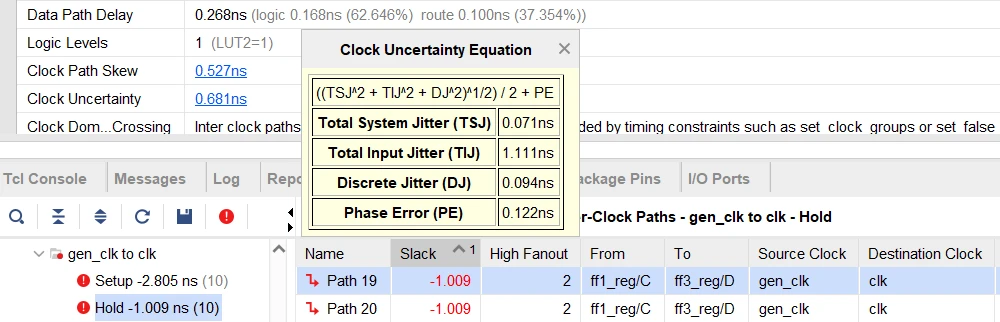 时序约束进阶八：时钟抖动Jitter与不确定性Uncertainty - 哔哩哔哩