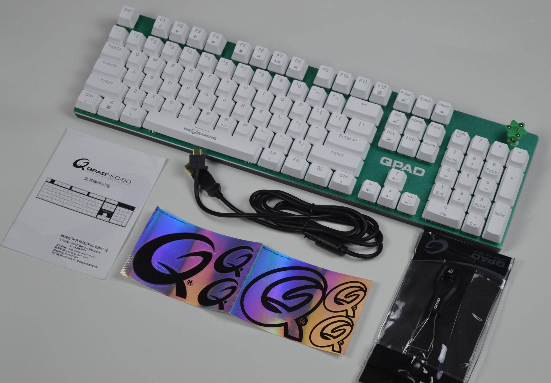 内置声卡，全新升级：QPAD新品背光机械键盘KC60开箱体验 - 哔哩哔哩