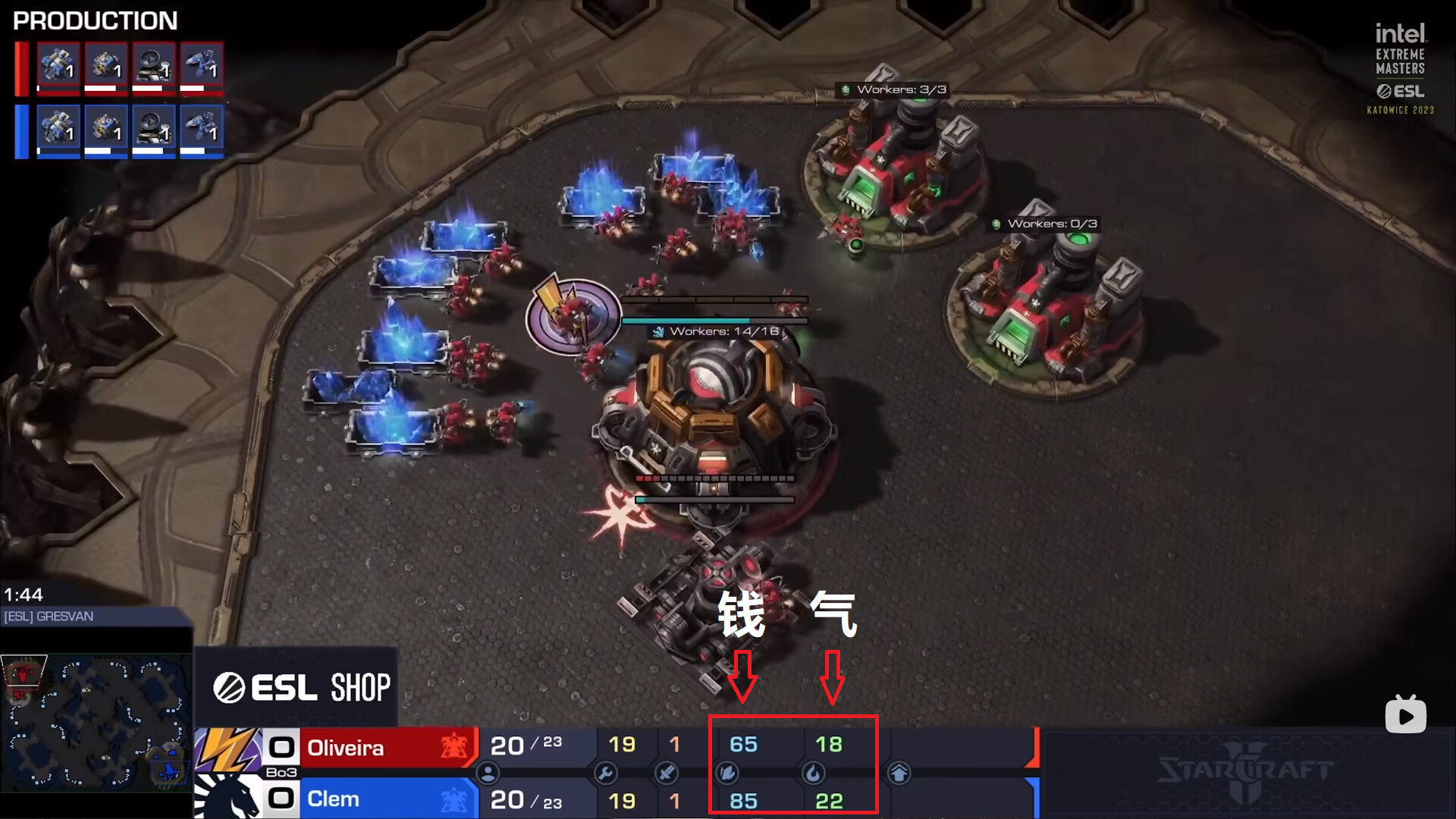 一文教你看懂SC2世界冠军国手李培楠（Oliveira）的比赛录像 - 哔哩哔哩