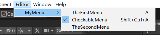 Unity编辑器扩展基本功能：MenuItem（在Unity主菜单中添加自定义子菜单） - 哔哩哔哩