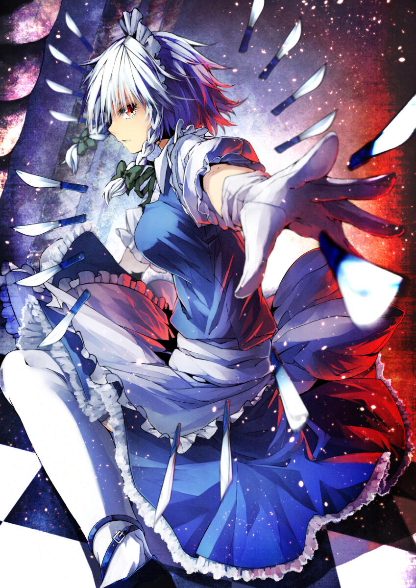 【车万百图】 十六夜咲夜 P站二百张精选插画美图分享（上） - 哔哩哔哩