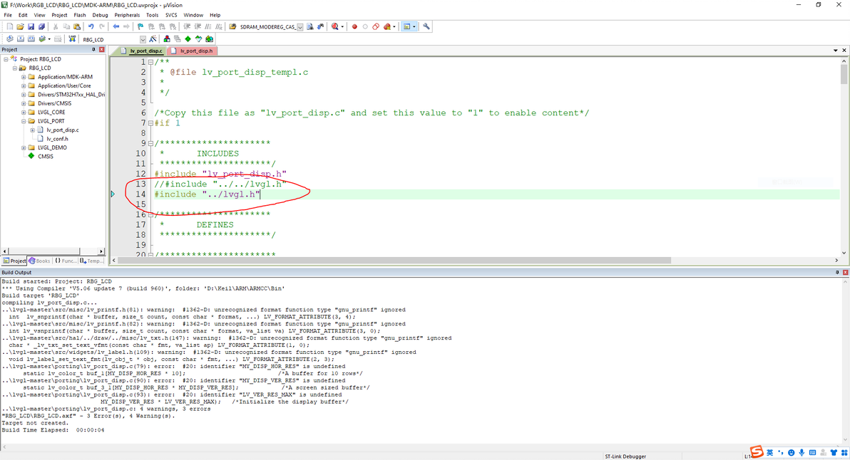 【教程】STM32H743驱动RGB屏幕并移植LVGL v8.0 - 哔哩哔哩