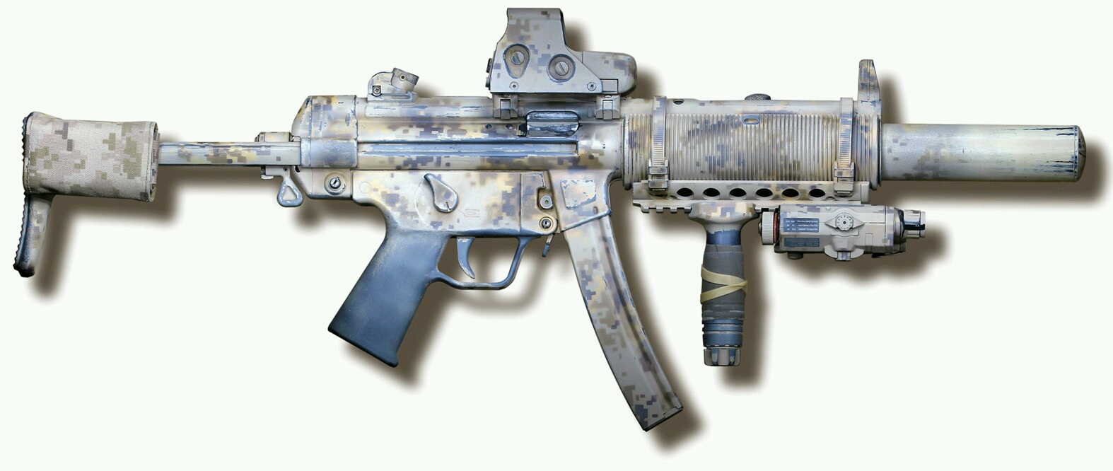 轻武器科普之H&K MP5SD冲锋枪 - 哔哩哔哩