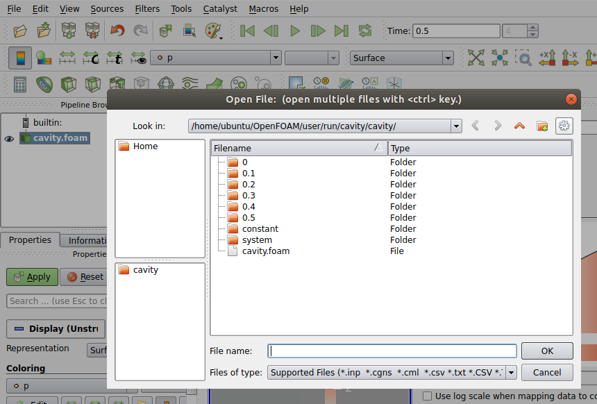 在Win10的Ubuntu上安装OpenFoam并运行cavity例子 - 哔哩哔哩