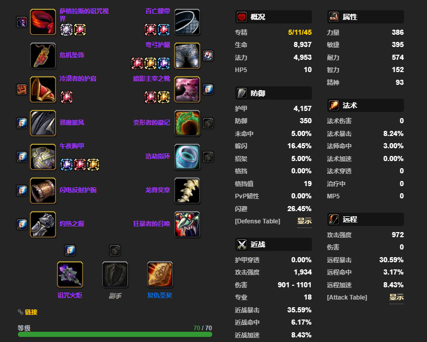 魔兽TBC：3个近战辅助P4毕业装，CJQ有专属装备，增强萨提升最大 - 哔哩哔哩