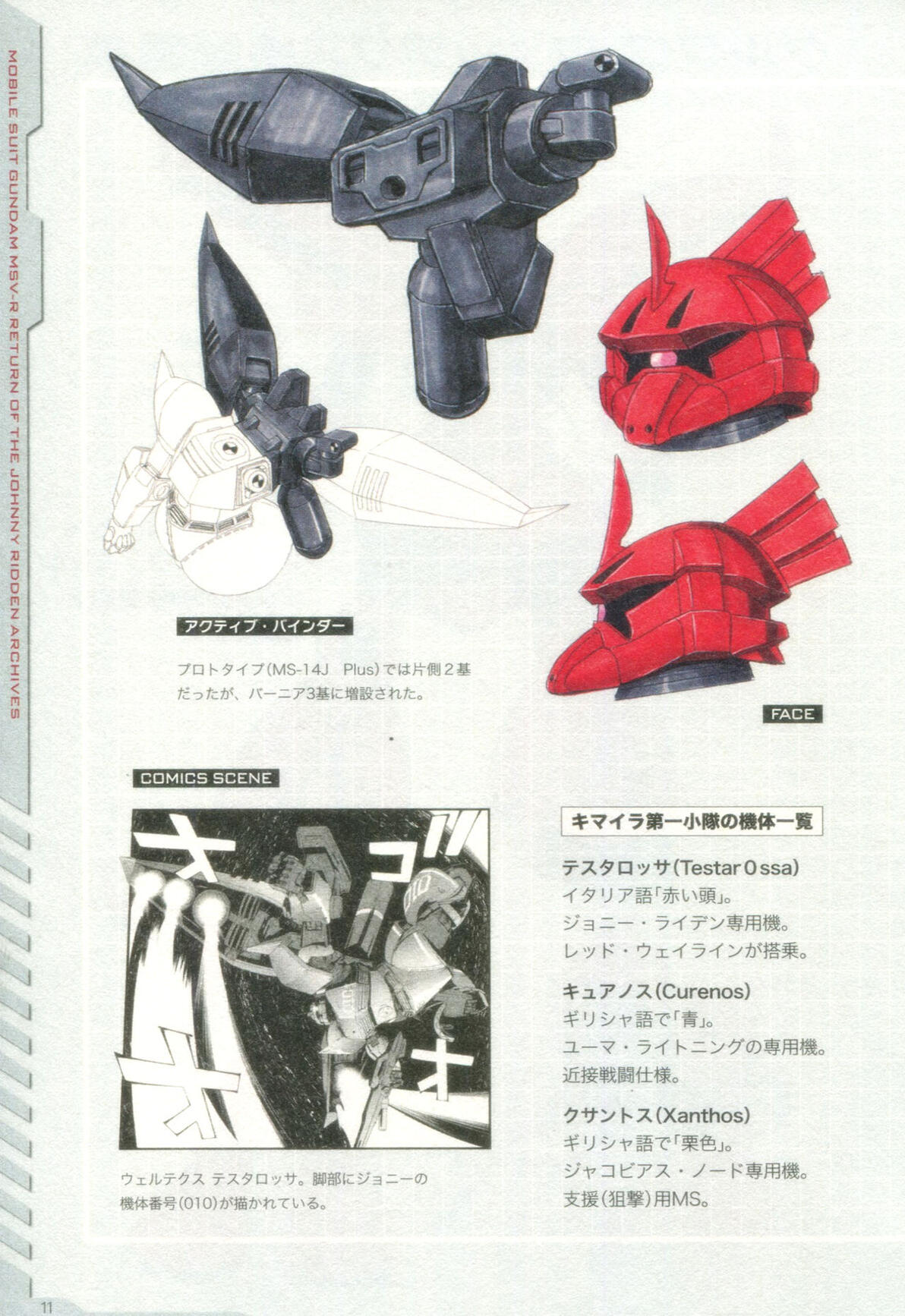 【一曰Acg】机动战士高达 MSV-R 乔尼·莱登的归来 设定集 日文版 - 哔哩哔哩