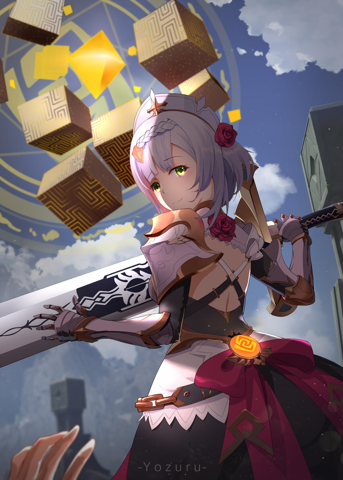 【原神】耗时超200小时找图，100张诺艾尔高质量美图,壁纸第一回第七十六期（收藏向） - 哔哩哔哩