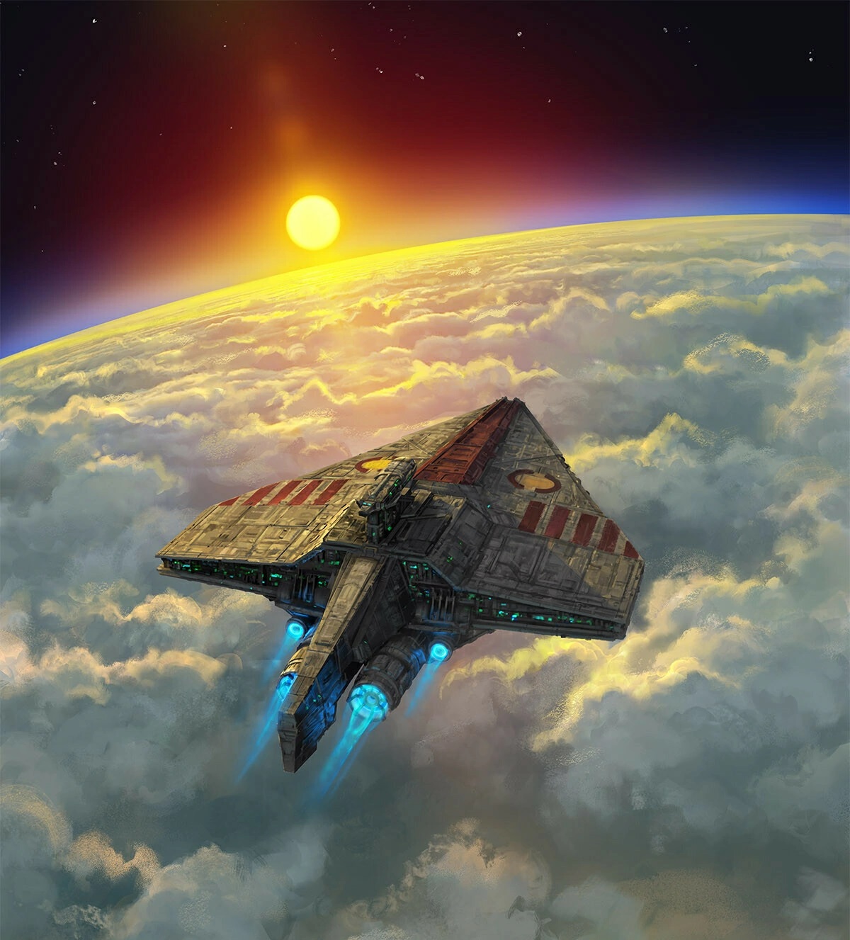 【传说】欢呼者级攻击舰（Acclamator class Assault Ship） - 哔哩哔哩