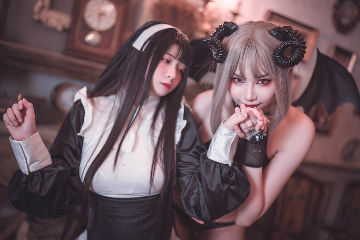 Cos写真丨落落Raku - 林檎双人 - 哔哩哔哩