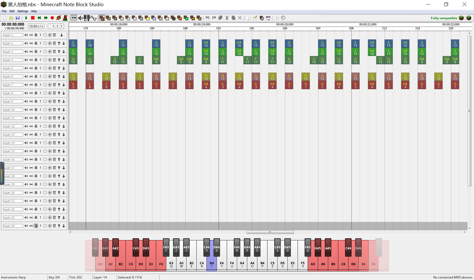 Minecraft NoteBlock Studio 初级食用教程 - 哔哩哔哩