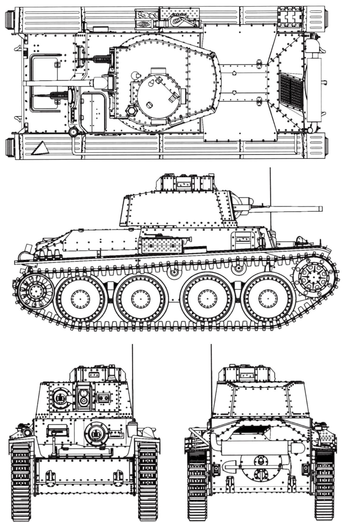 38（t）轻型坦克各个型号 - 哔哩哔哩