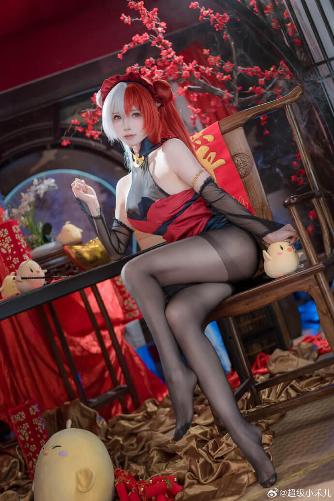 【COS正片】碧蓝航线 肇和&应瑞 新春旗袍cos cn超级小禾儿&阿包也是兔娘 - 哔哩哔哩