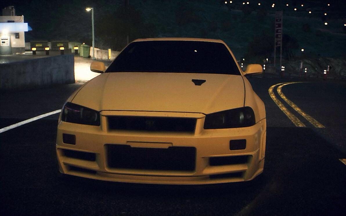 GT-R BNR34（头文字D—神之脚座驾） - 哔哩哔哩