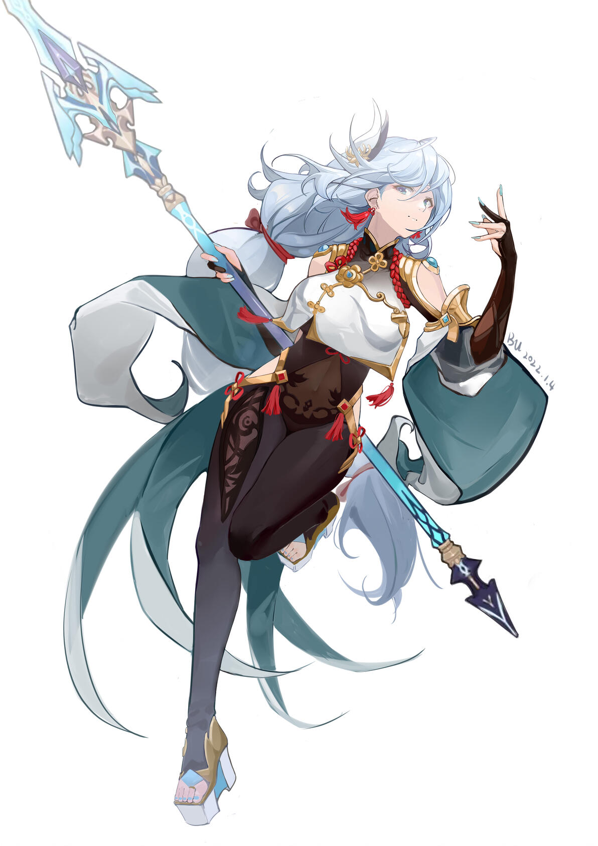 【原神】耗时超200小时找图，100张申鹤高质量美图、壁纸第一回，第三十七期（收藏向） - 哔哩哔哩