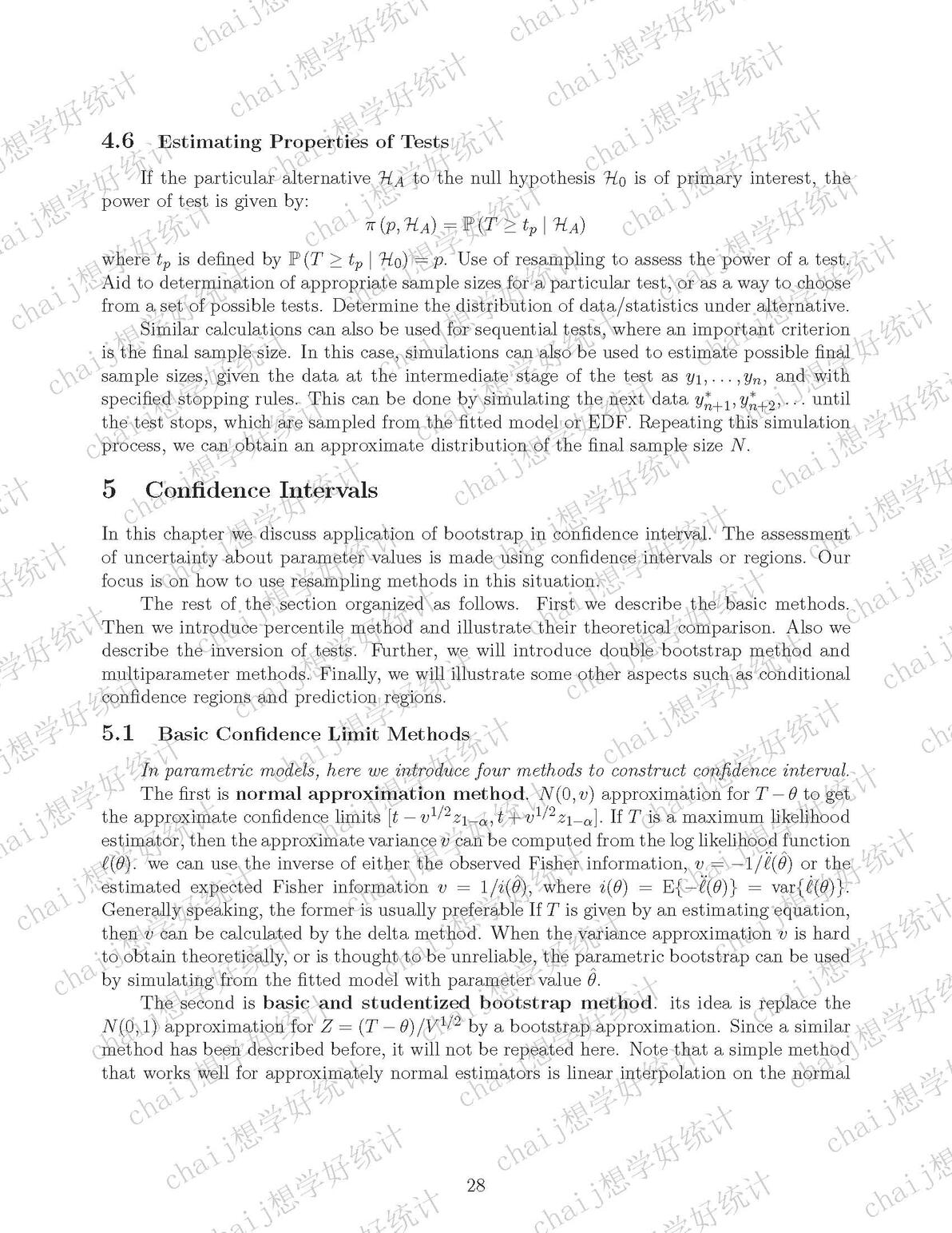 Bootstrap - Chapter 5 Confidence Interval - 哔哩哔哩