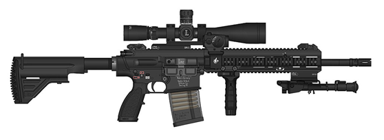 【入门军事科普#12】-- 德国HK416突击步枪 - 哔哩哔哩